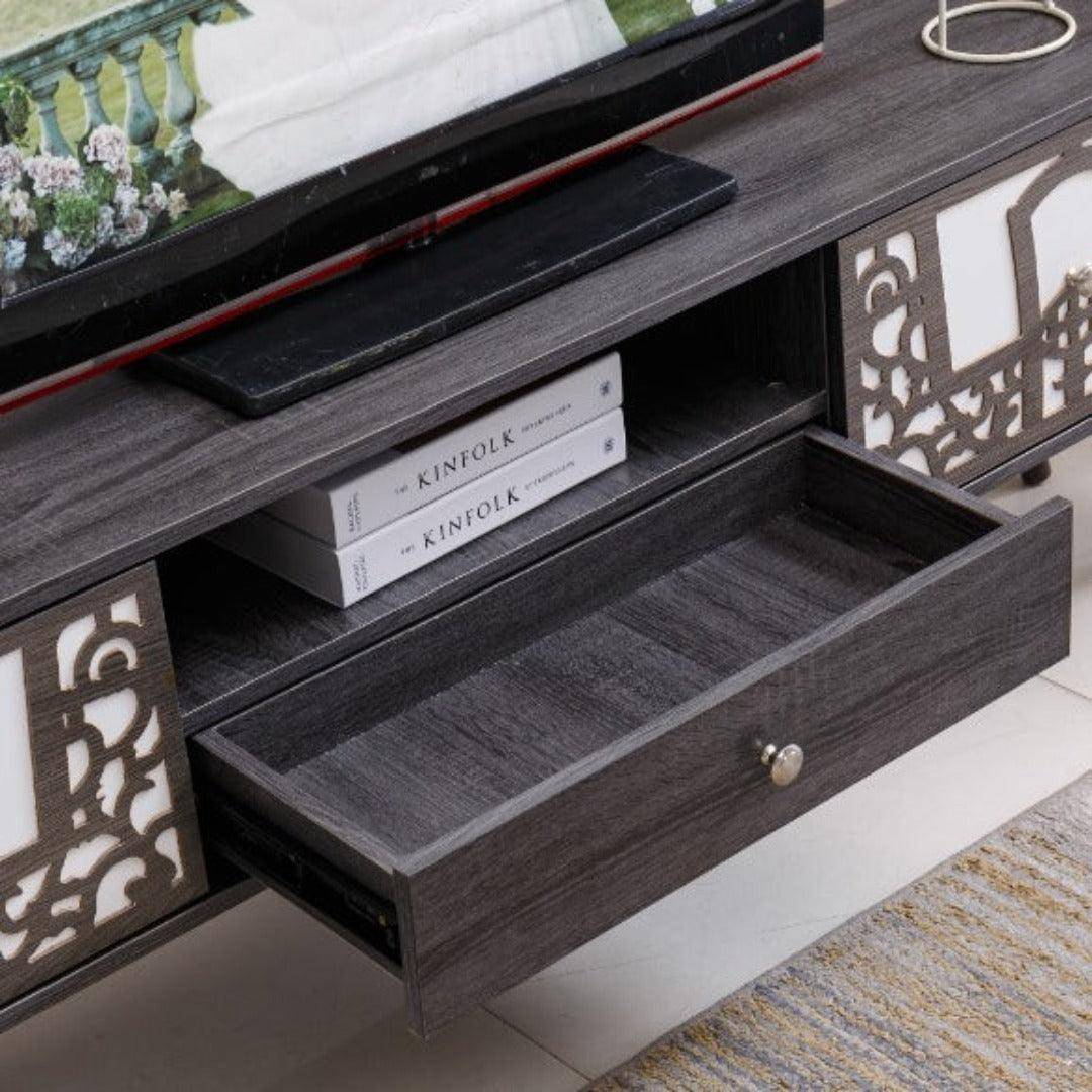 Rustic Mordern TV Stand Grey Wood - TV-103 – Artisan SA